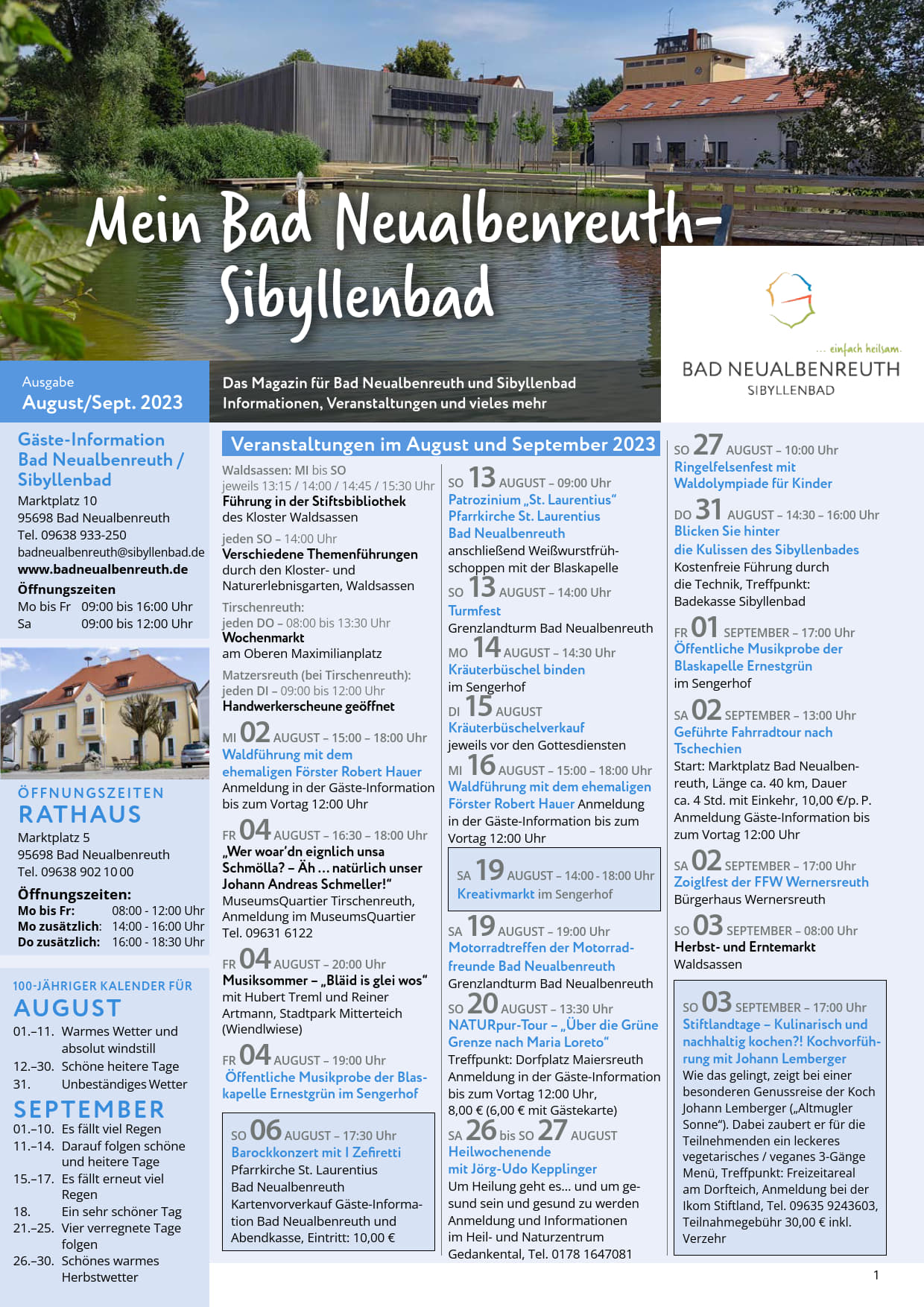 Neues Ortsmagazin Mein Bad Neualbenreuth / Sibyllenbad – Markt Bad ...